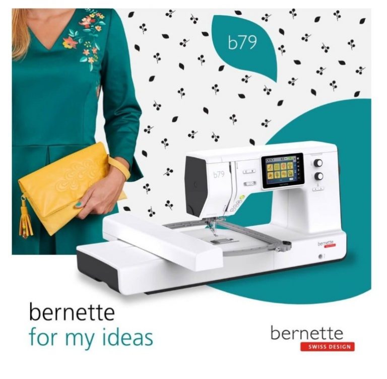 bernette b79 - 2u1 stroj za šivanje i štikanje 26x16cm - ŠIVA-PROM d.o.o.
